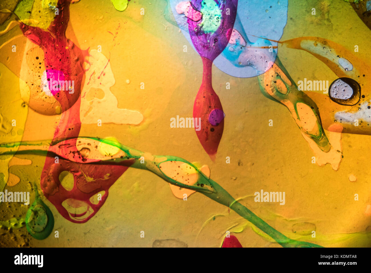 Oil Wheel Projection Abstracts Stock Photo - Alamy