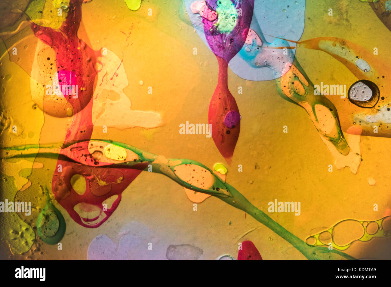 Oil Wheel Projection Abstracts Stock Photo - Alamy