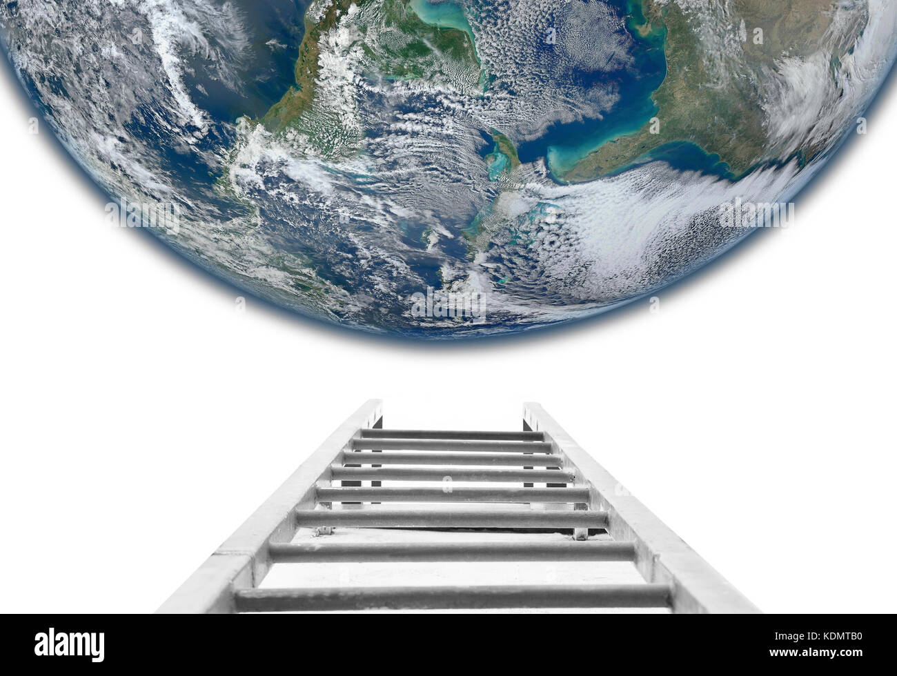 stairs to the Earth concept. Elements of this image furnished by NASA ...
