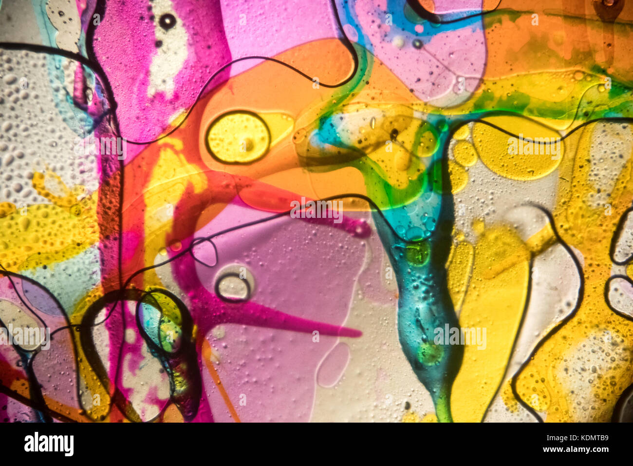 Oil Wheel Projection Abstracts Stock Photo - Alamy