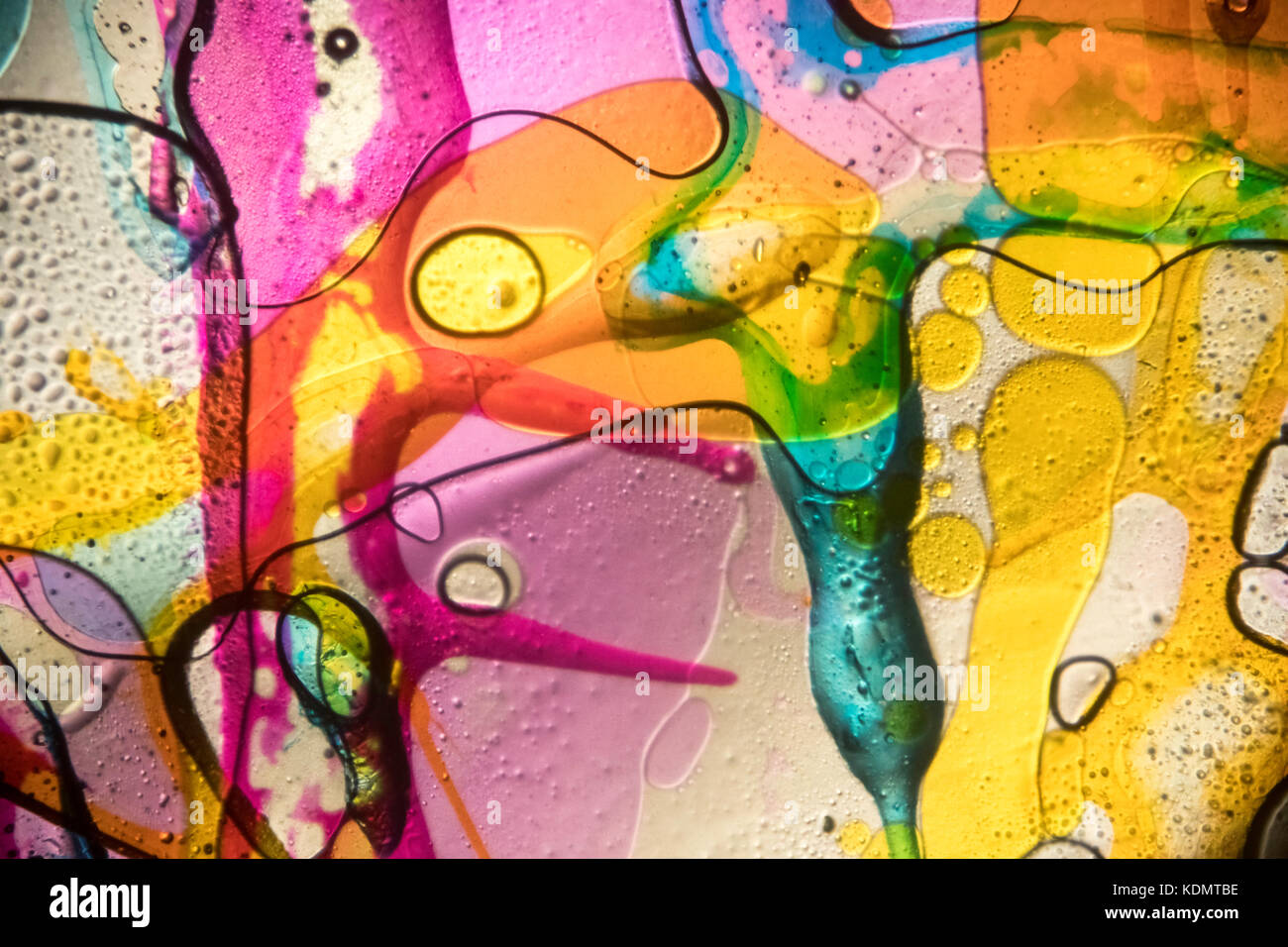 Oil Wheel Projection Abstracts Stock Photo - Alamy