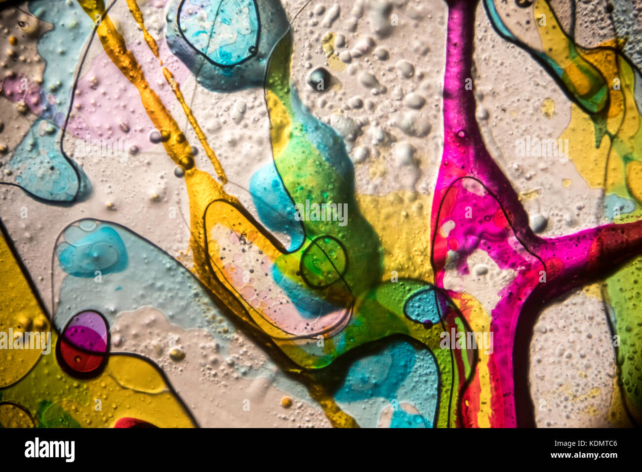 Oil Wheel Projection Abstracts Stock Photo - Alamy