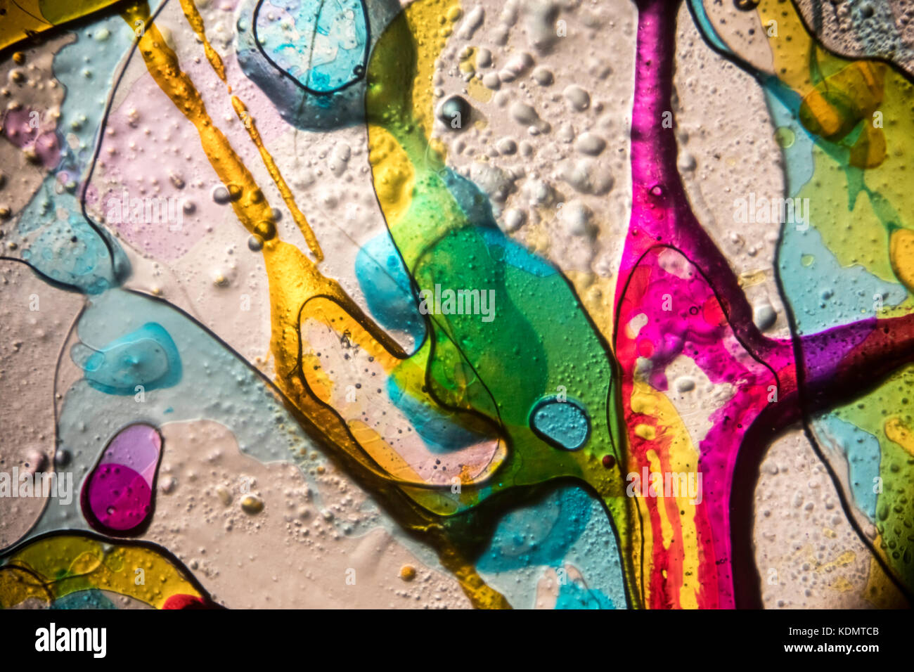 Oil Wheel Projection Abstracts Stock Photo - Alamy