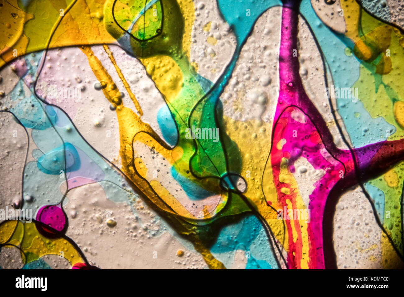 Oil Wheel Projection Abstracts Stock Photo - Alamy