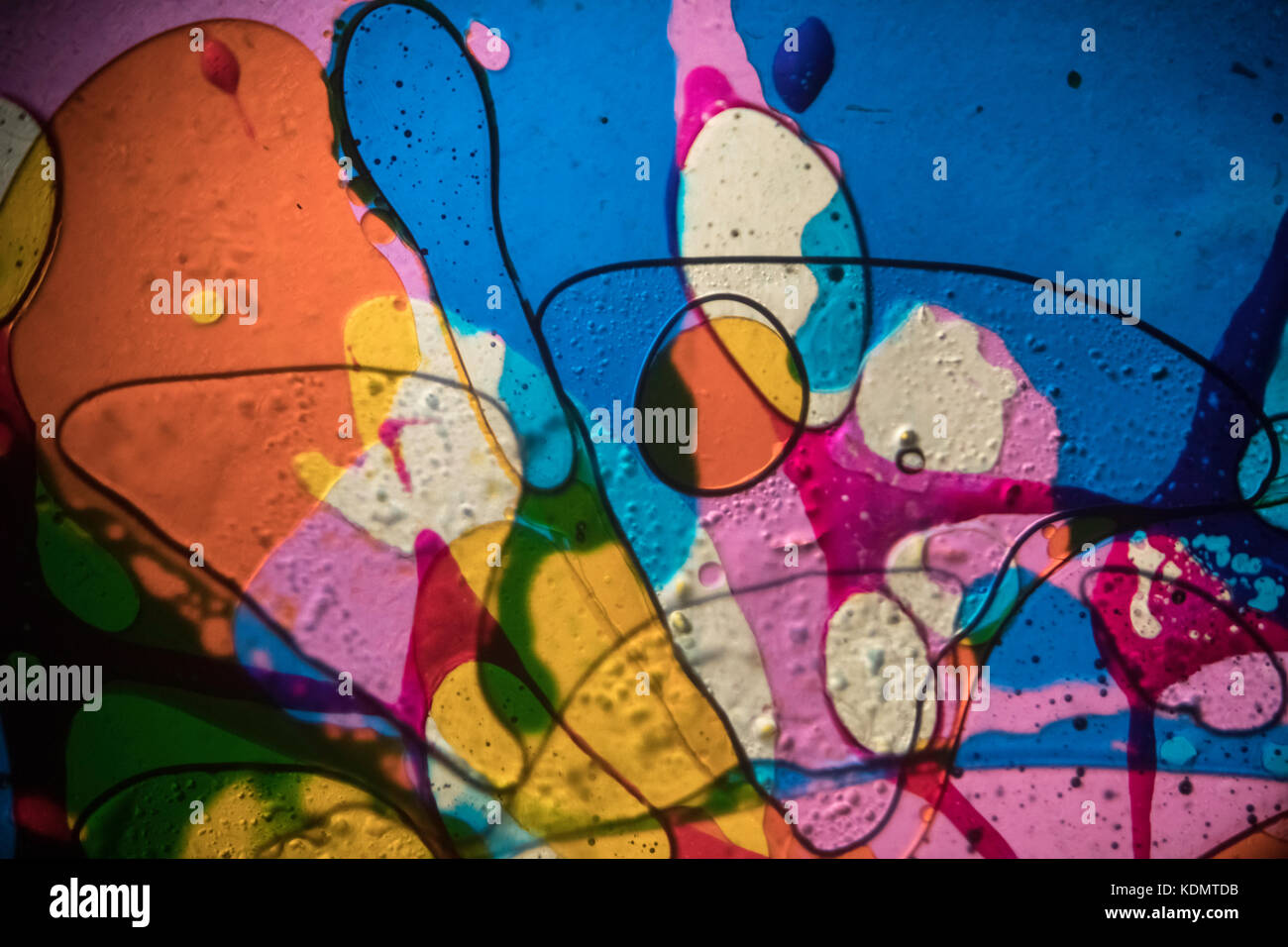 Oil Wheel Projection Abstracts Stock Photo - Alamy