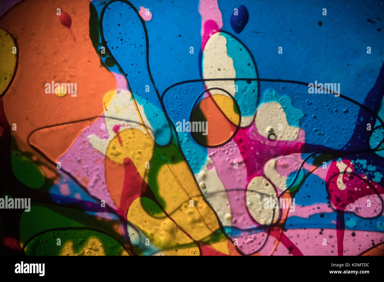 Oil Wheel Projection Abstracts Stock Photo - Alamy