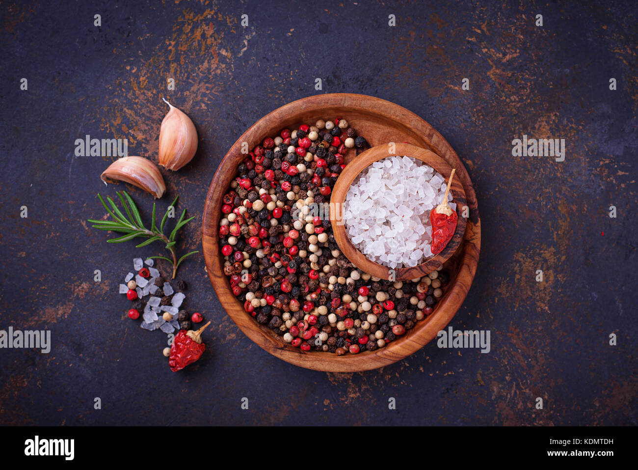 Herbs and spices. Culinary background Stock Photo - Alamy
