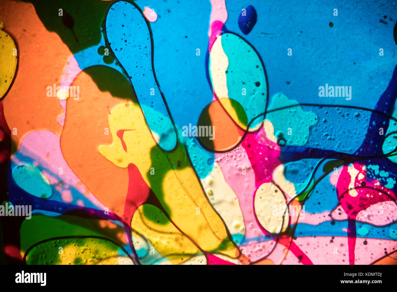 Oil Wheel Projection Abstracts Stock Photo - Alamy