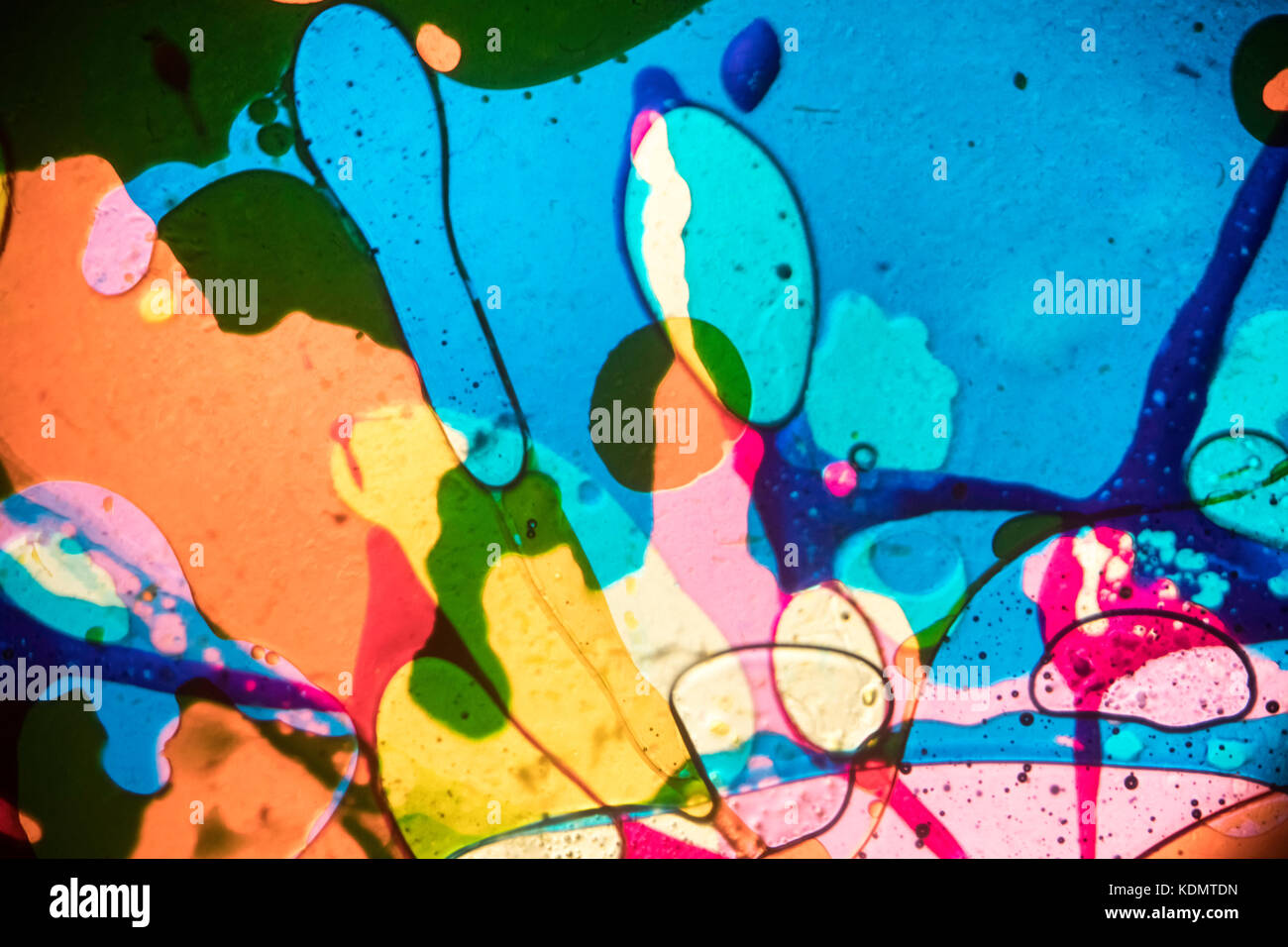 Oil Wheel Projection Abstracts Stock Photo - Alamy