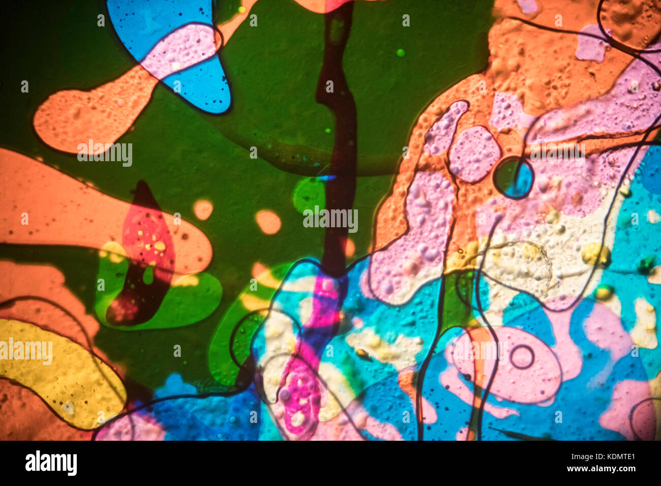 Oil Wheel Projection Abstracts Stock Photo - Alamy