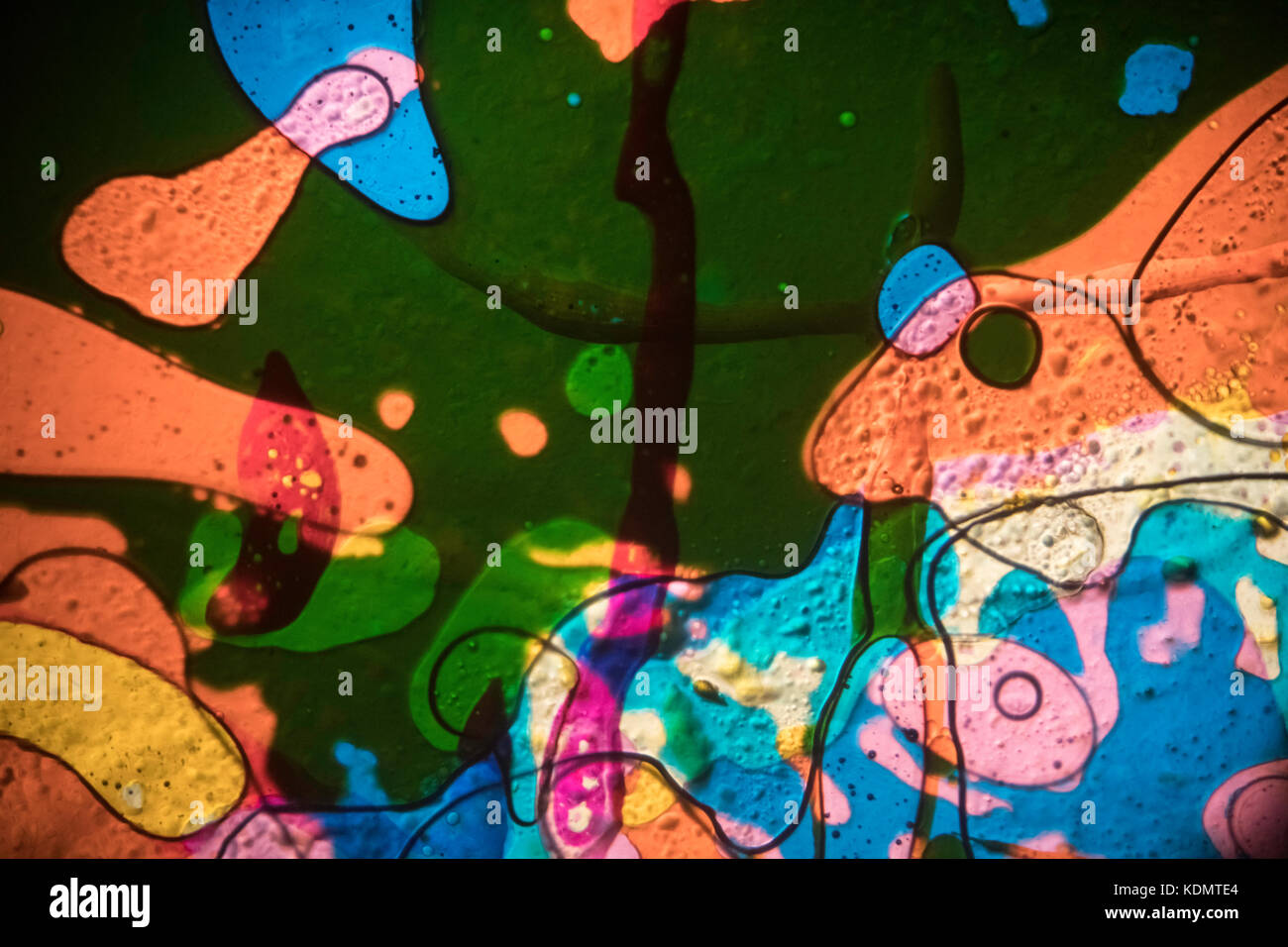 Oil Wheel Projection Abstracts Stock Photo - Alamy