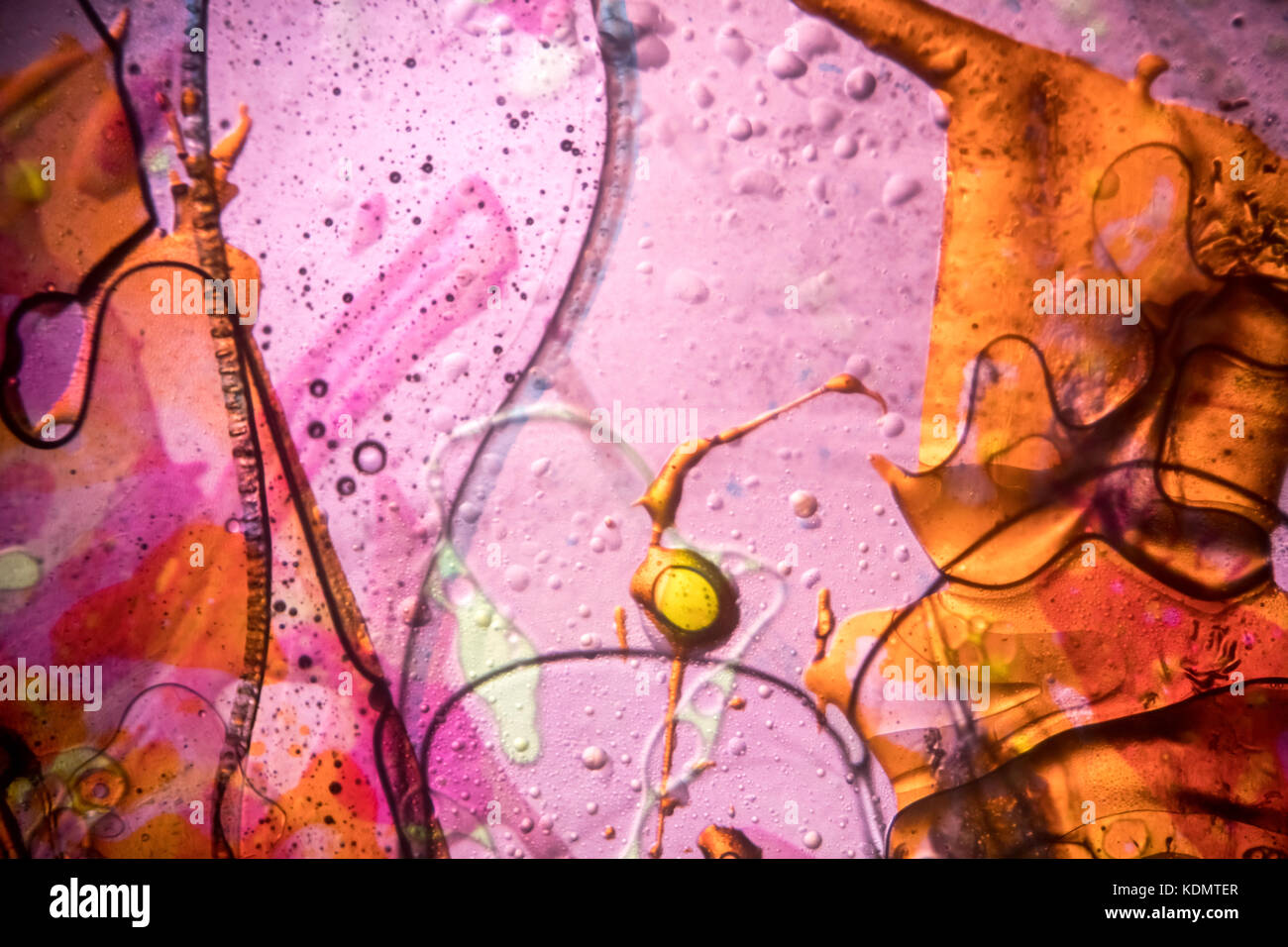 Oil Wheel Projection Abstracts Stock Photo - Alamy