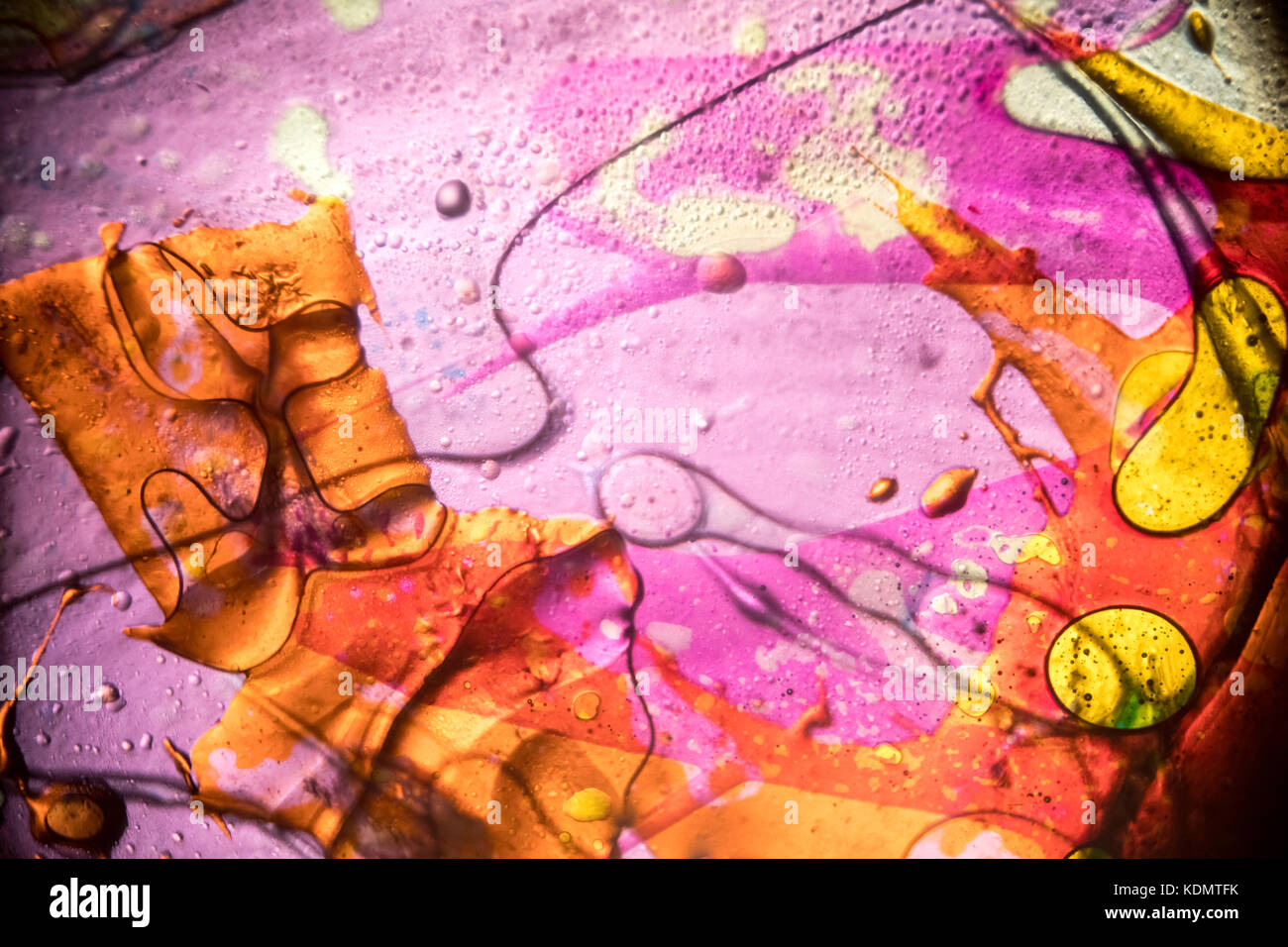 Oil Wheel Projection Abstracts Stock Photo - Alamy