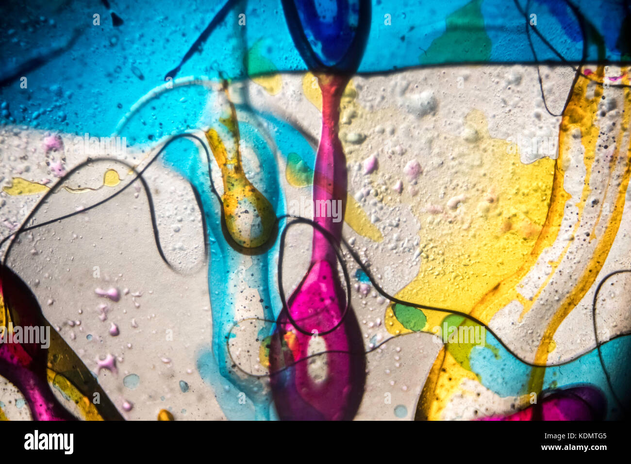 Oil Wheel Projection Abstracts Stock Photo - Alamy