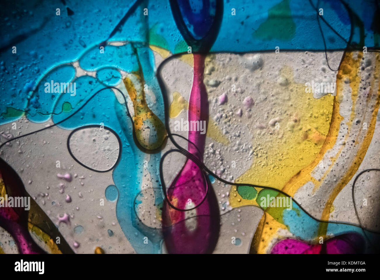 Oil Wheel Projection Abstracts Stock Photo - Alamy