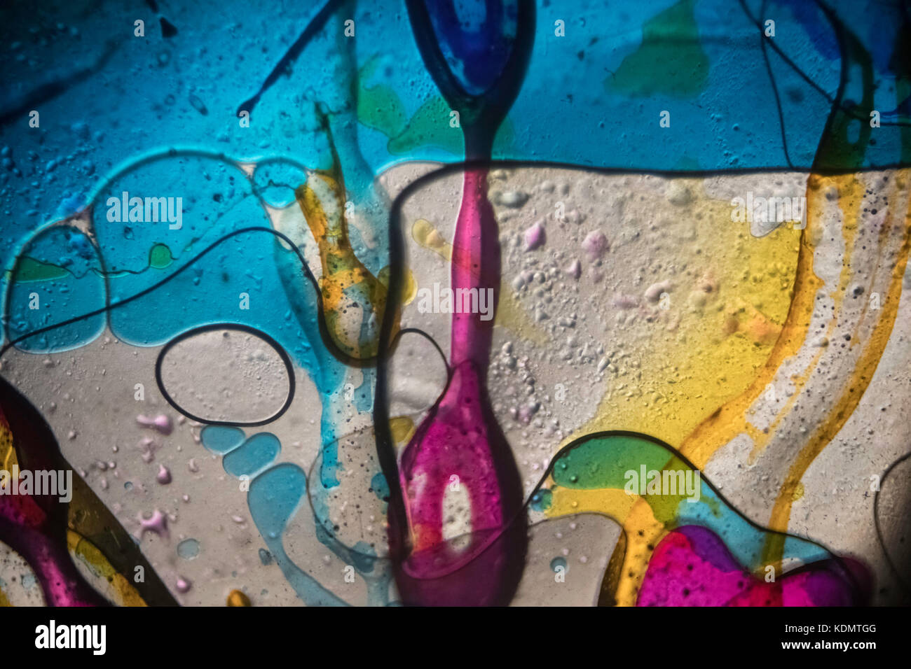 Oil Wheel Projection Abstracts Stock Photo - Alamy