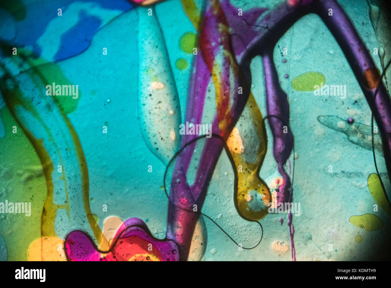 Oil Wheel Projection Abstracts Stock Photo - Alamy