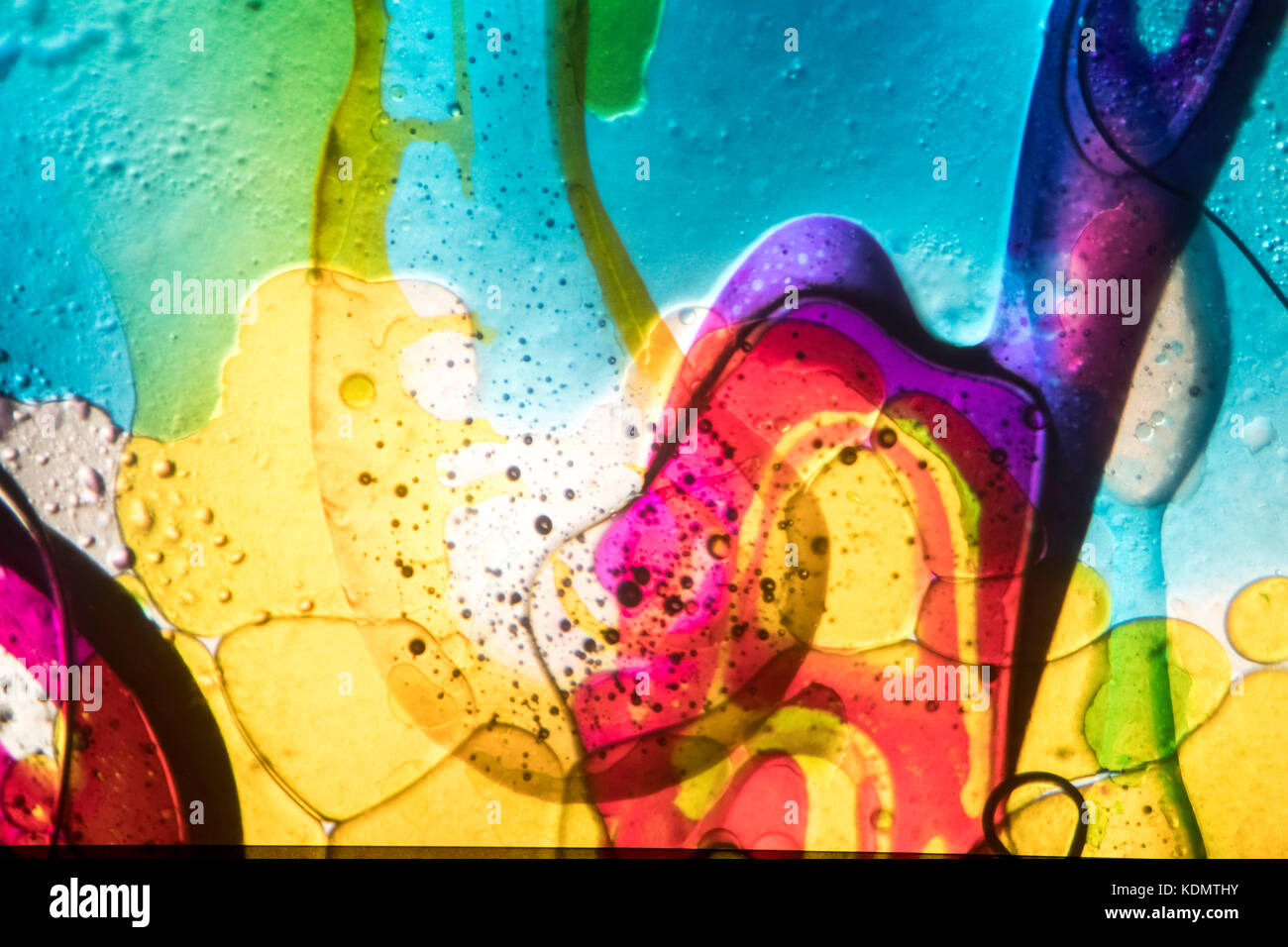 Oil Wheel Projection Abstracts Stock Photo - Alamy