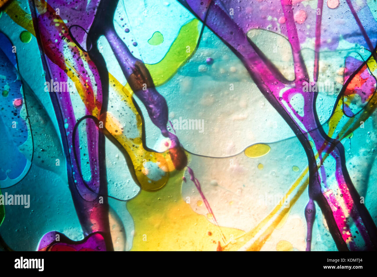 Oil Wheel Projection Abstracts Stock Photo - Alamy