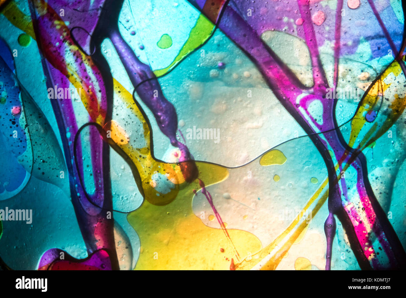 Oil Wheel Projection Abstracts Stock Photo - Alamy