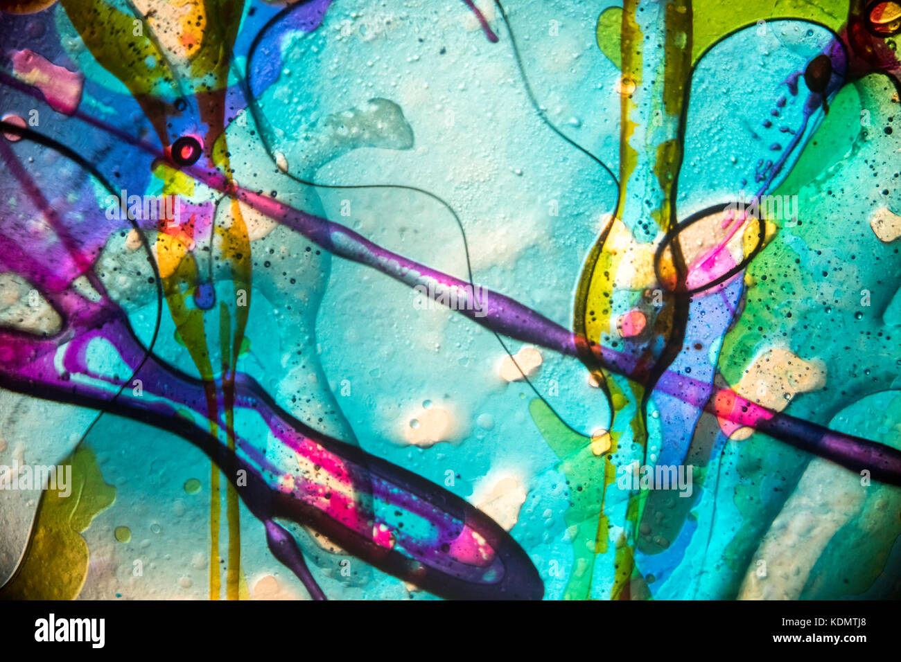 Oil Wheel Projection Abstracts Stock Photo - Alamy