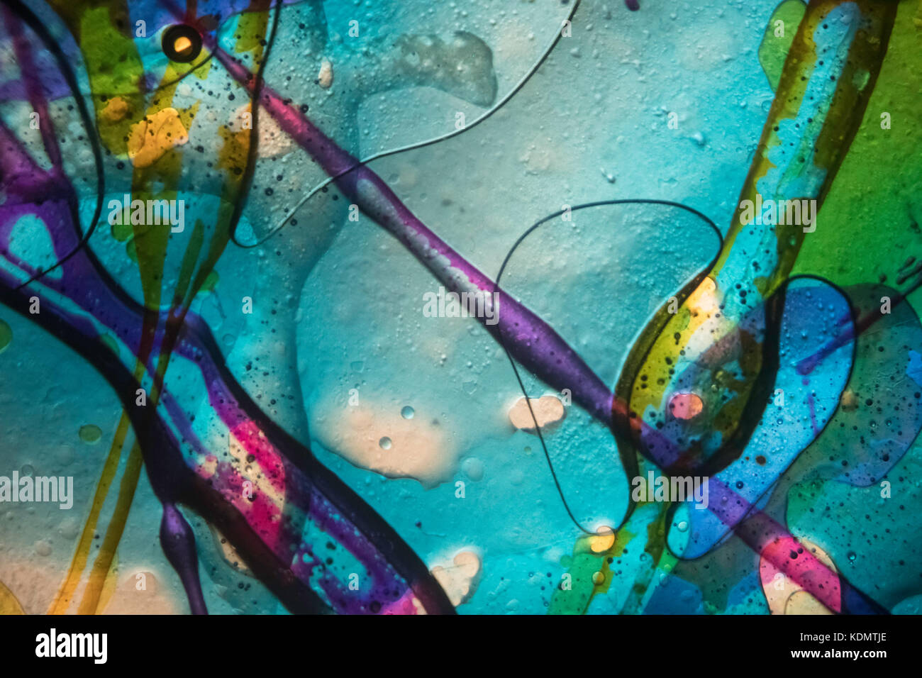 Oil Wheel Projection Abstracts Stock Photo - Alamy