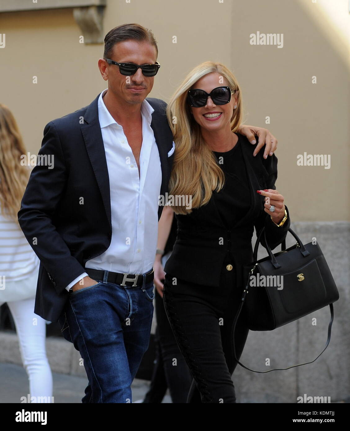 Federica Panicucci and Marco Bacini out and about in Milan Featuring ...