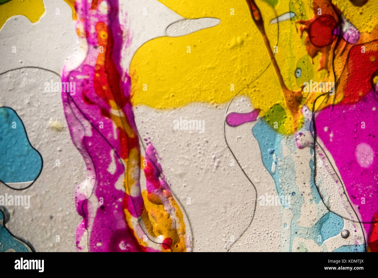 Oil Wheel Projection Abstracts Stock Photo - Alamy