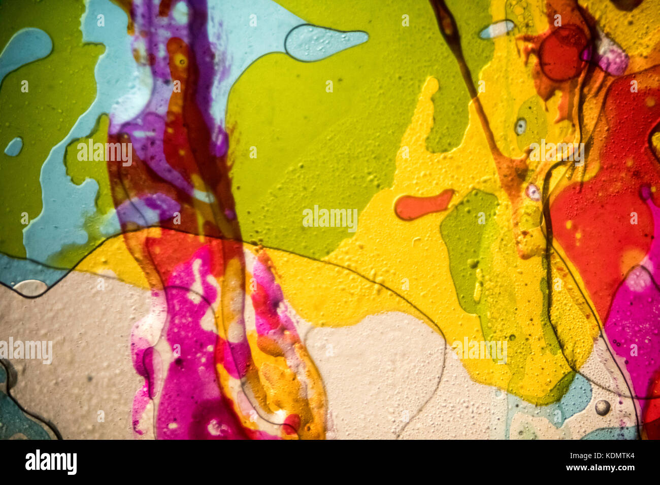 Oil Wheel Projection Abstracts Stock Photo - Alamy