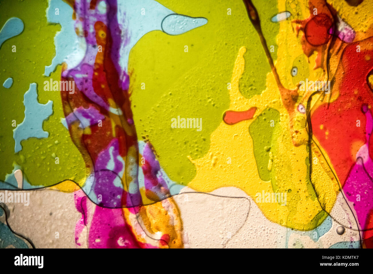 Oil Wheel Projection Abstracts Stock Photo - Alamy