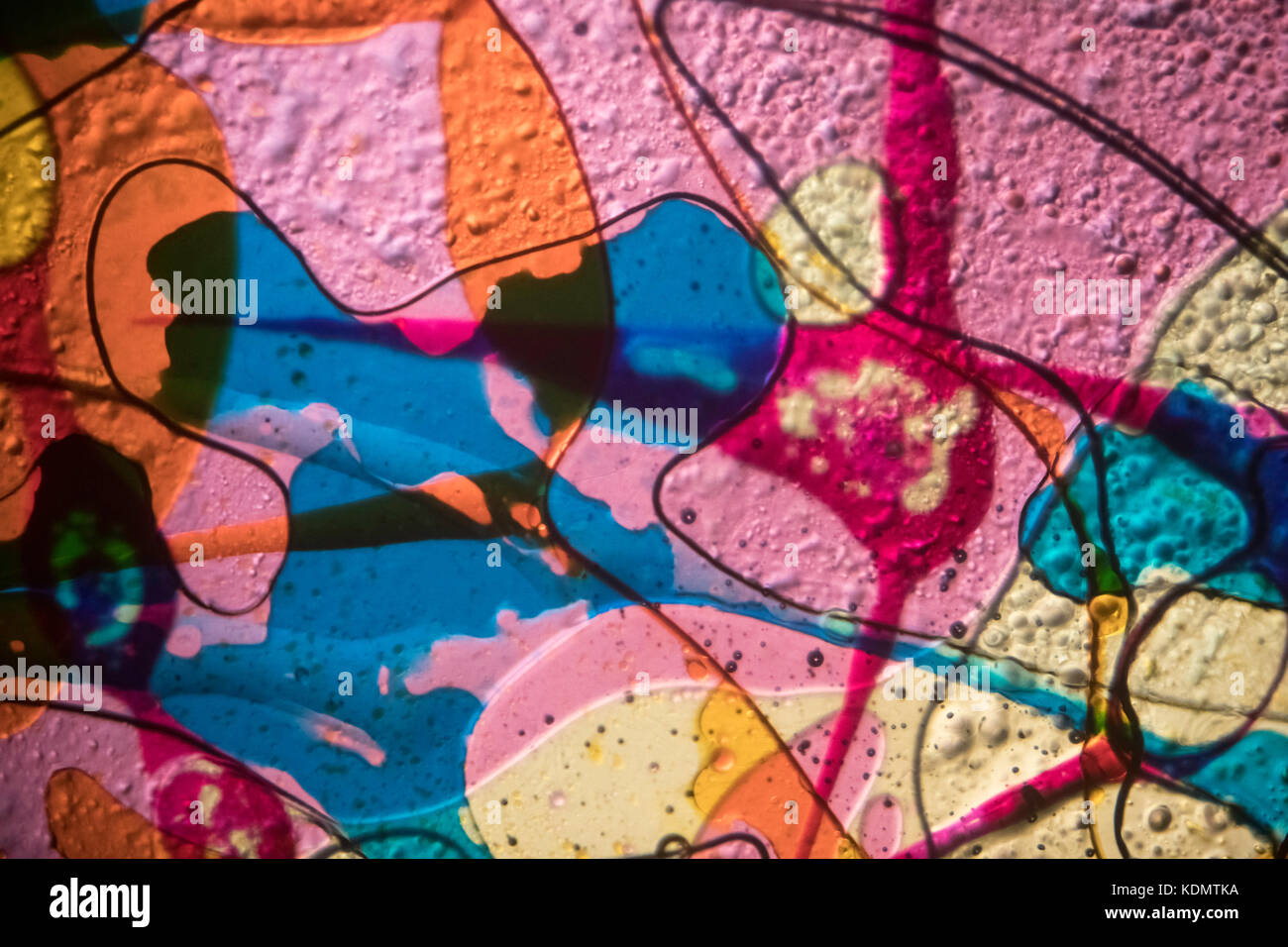 Oil Wheel Projection Abstracts Stock Photo - Alamy