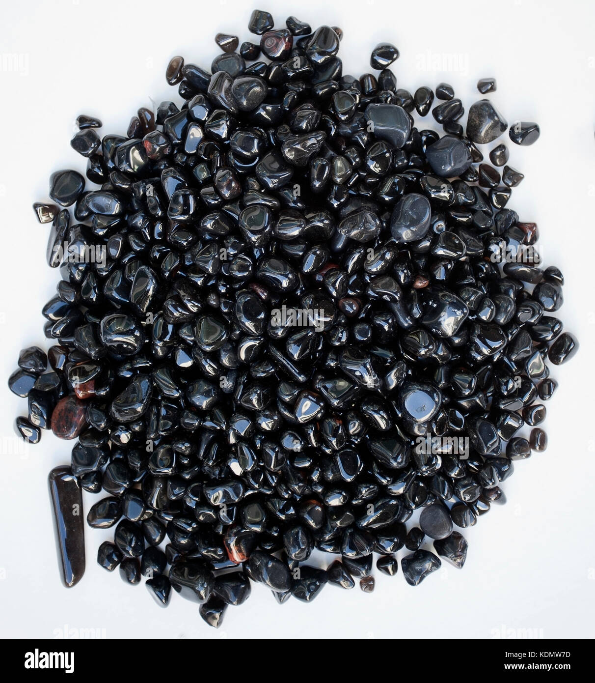 Polished volcanic obsidian stones also known as Apache tears Stock ...