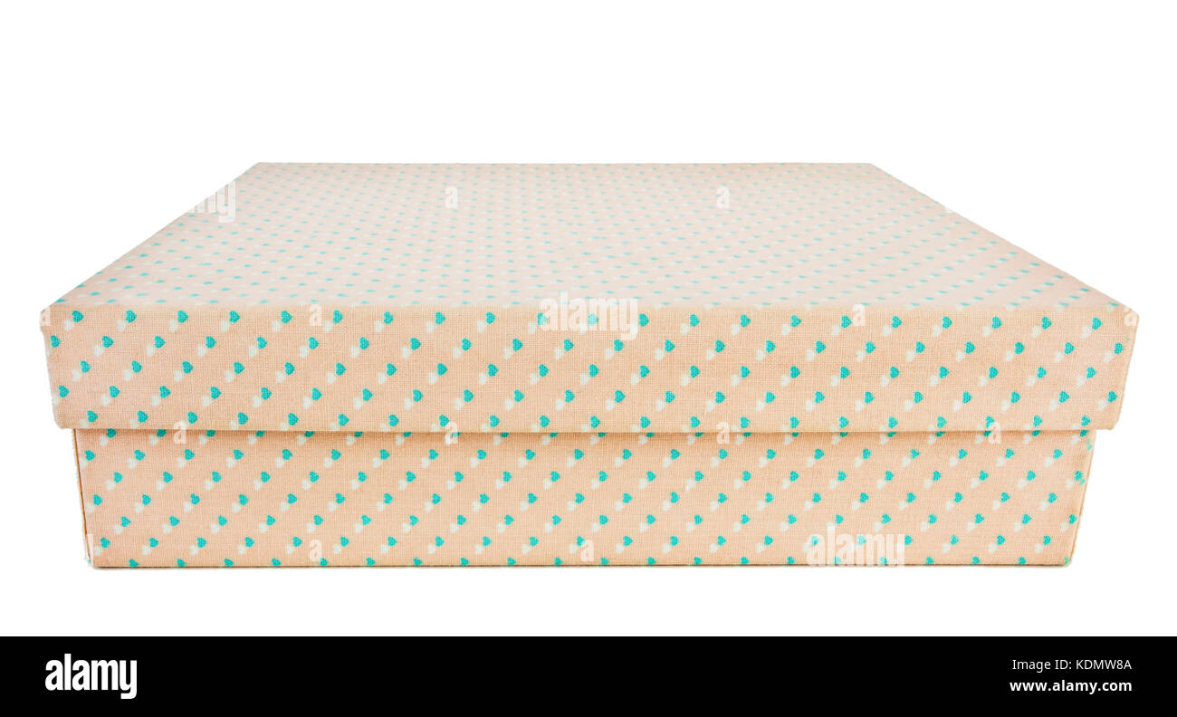 Simple closed fabric covered box Stock Photo - Alamy