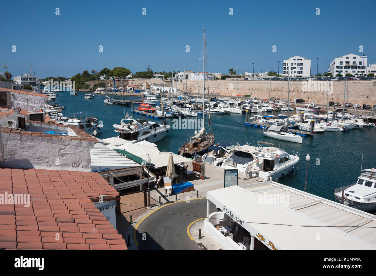 The yacht port, Ciutadella de Menorca, Menorca, Spain Stock Photo - Alamy