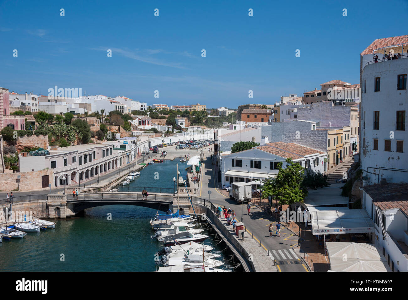 The yacht port, Ciutadella de Menorca, Menorca, Spain Stock Photo - Alamy