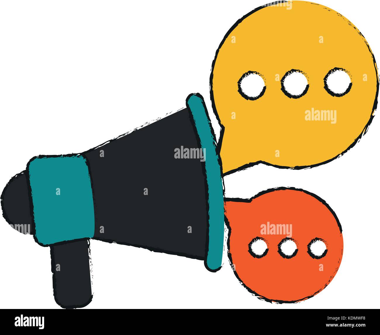 Bullhorn advertising symbol Stock Vector Image & Art - Alamy