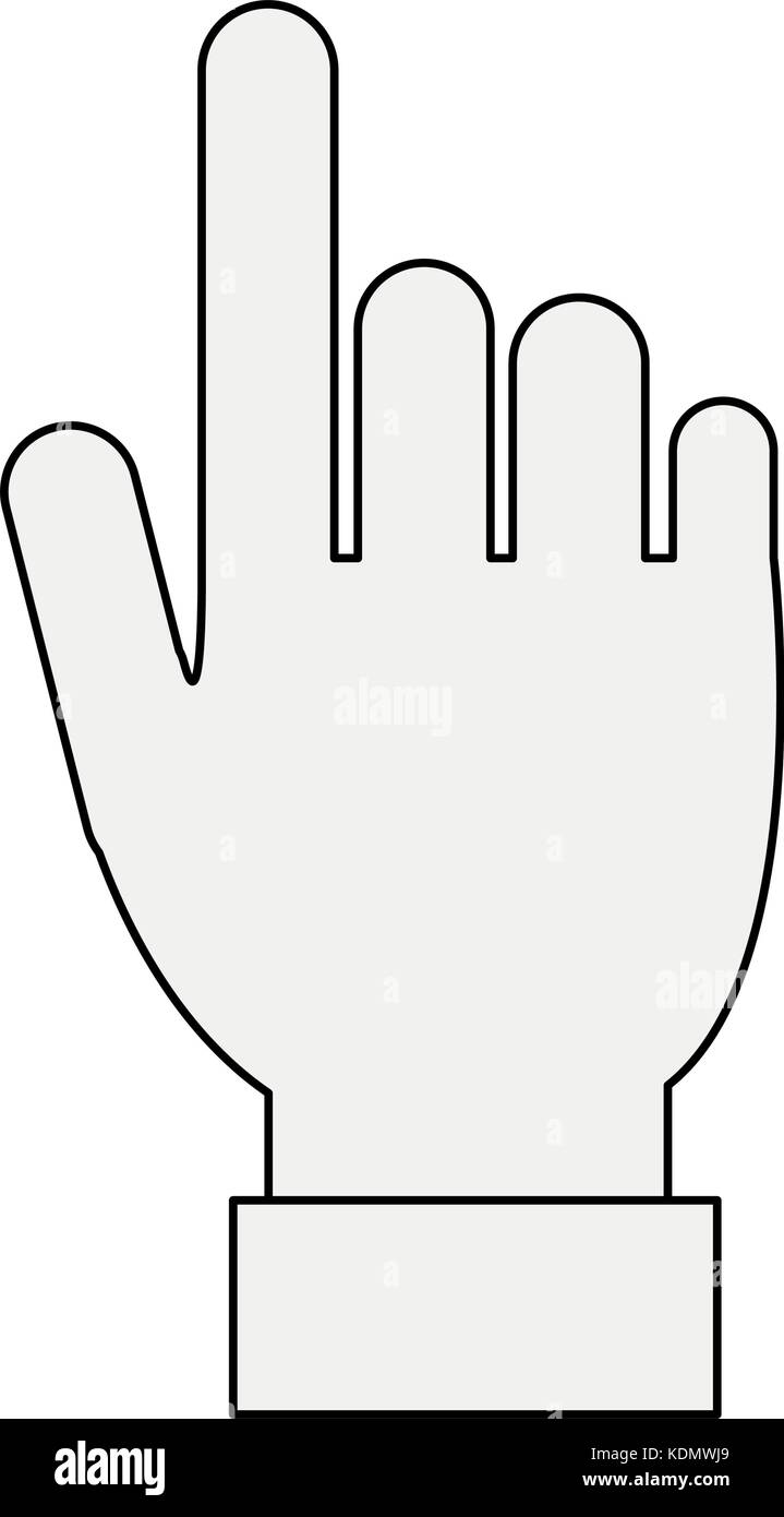 Hand Touching something Stock Vector Image & Art - Alamy