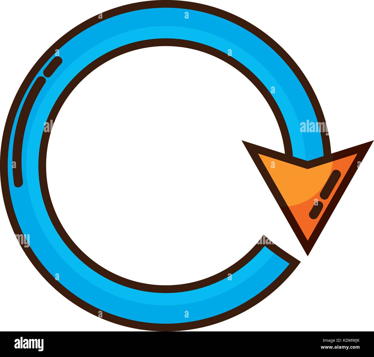 color arrow circle sign loading progress Stock Vector Image & Art - Alamy