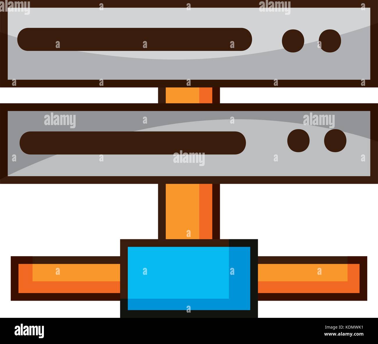 data network swich uplink trunk Stock Vector Image & Art - Alamy