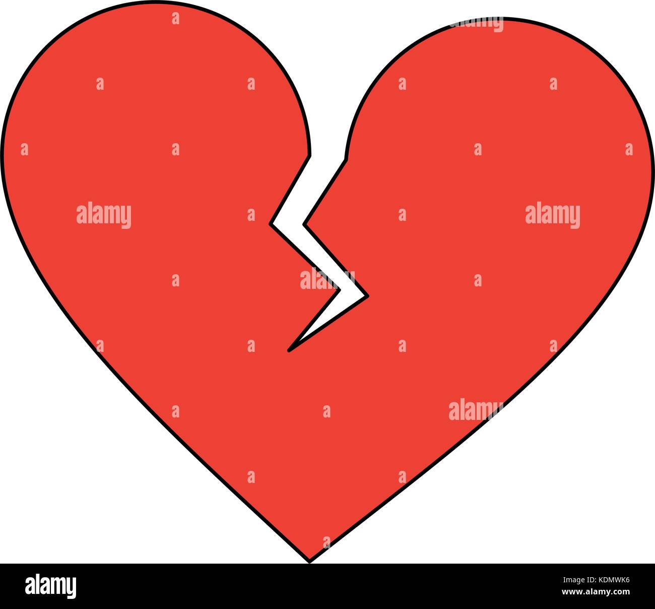 Broken heart illustration hi-res stock photography and images - Alamy