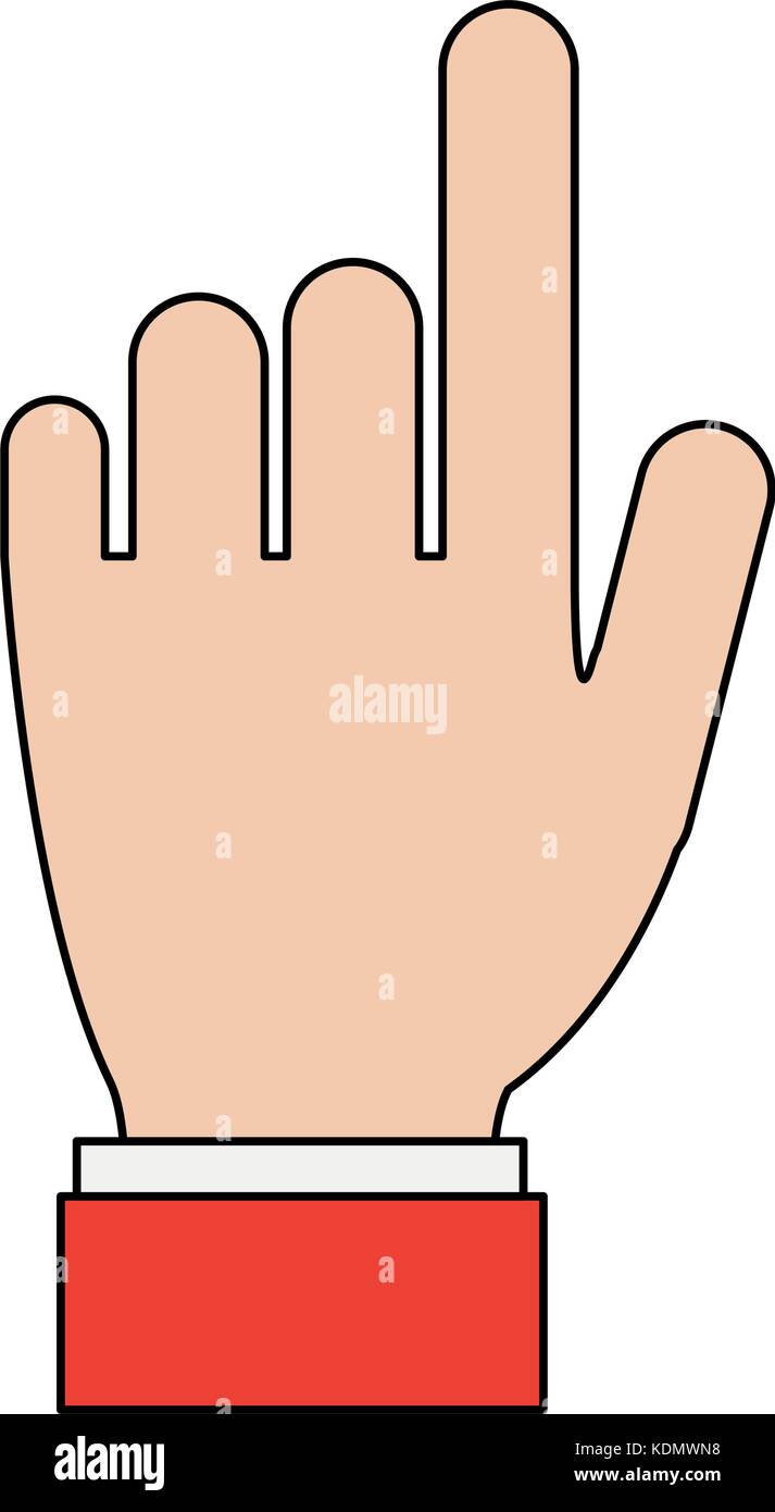 Hand Touching something Stock Vector Image & Art - Alamy