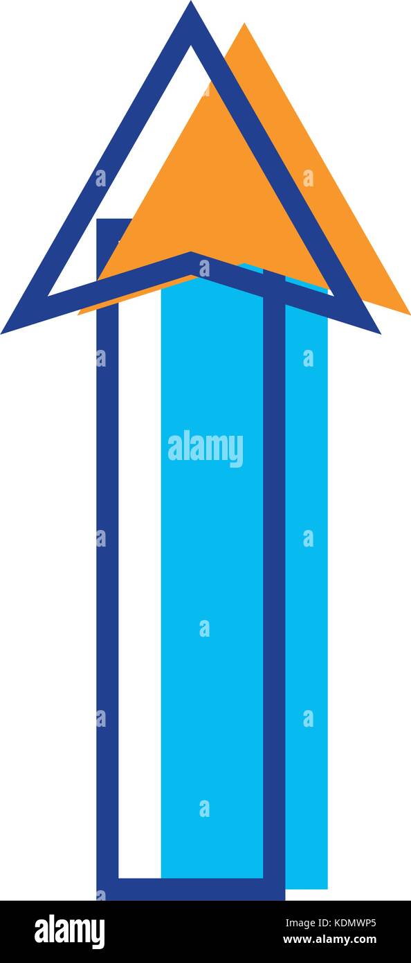 color web arrow up load icon Stock Vector Image & Art - Alamy