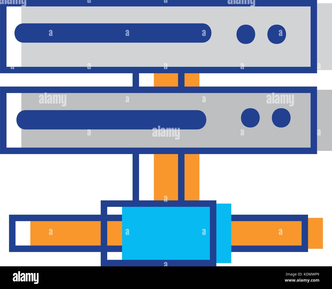 data network swich uplink trunk Stock Vector Image & Art - Alamy