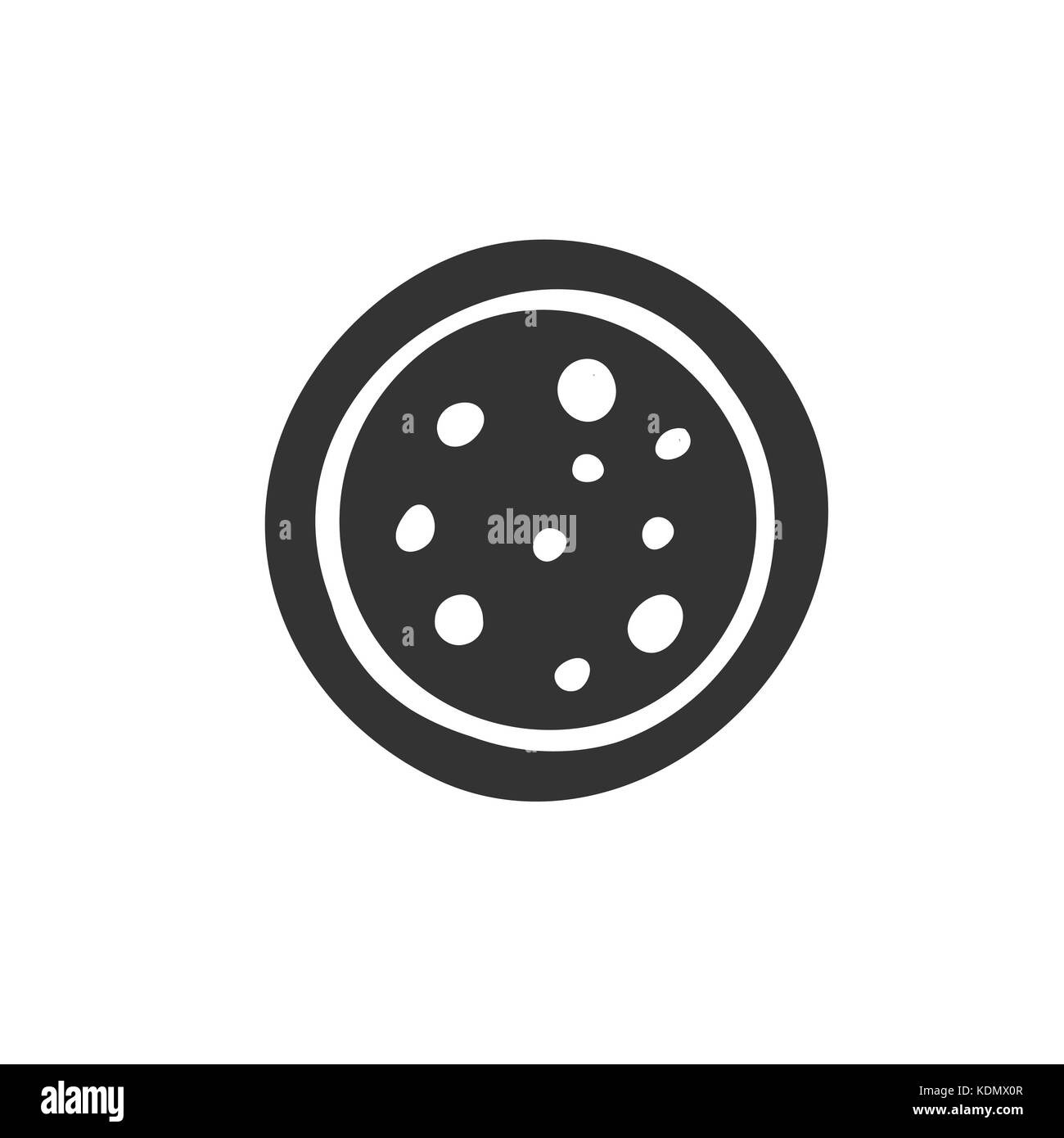 pizza , vector icon on white background Stock Photo - Alamy