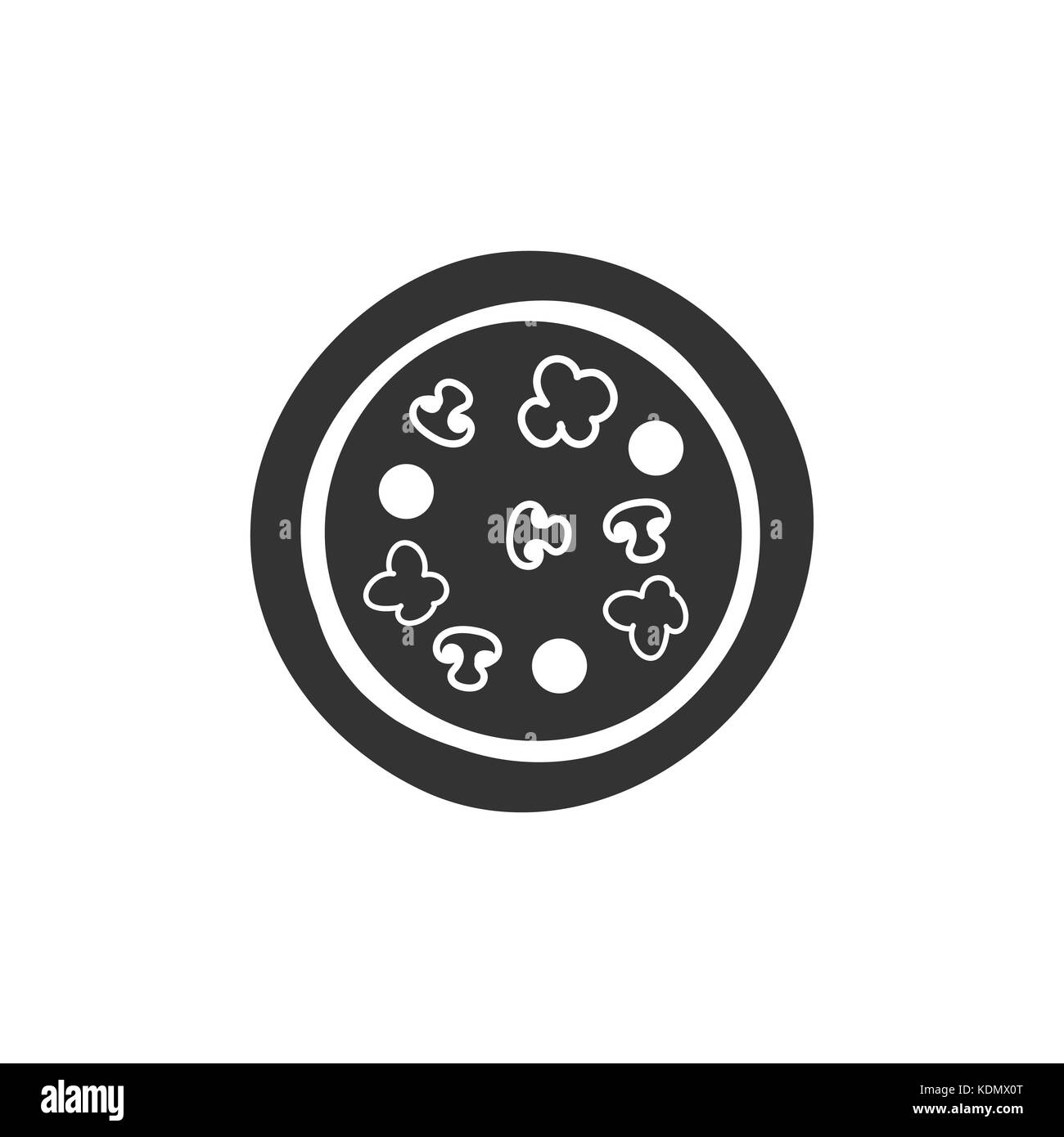 pizza , vector icon on white background Stock Photo - Alamy