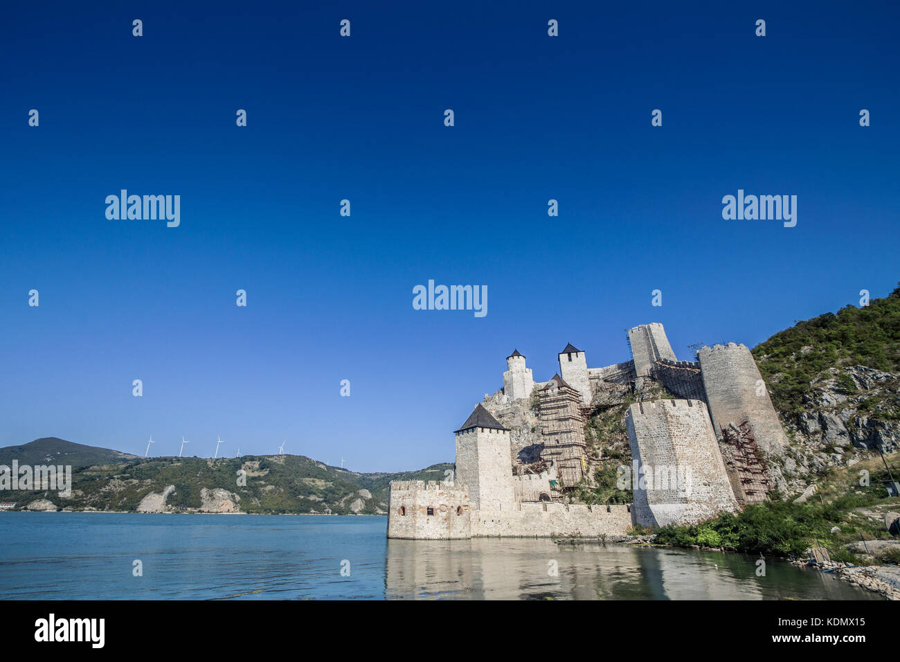 Golubac Fortress (Golubacka trvdjava, or Goluback Grad) taken during a ...