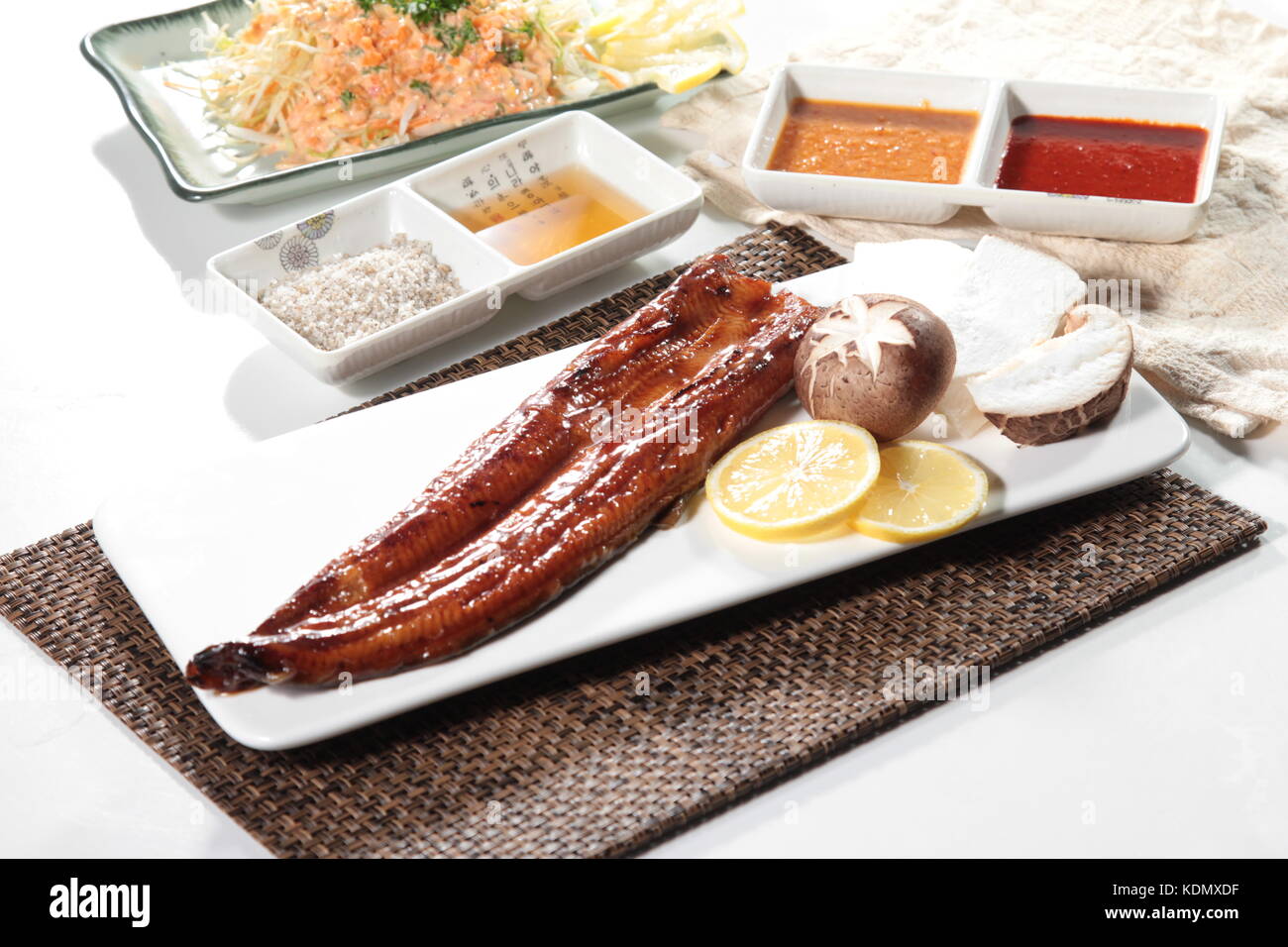 grilled eel cuisine Stock Photo - Alamy