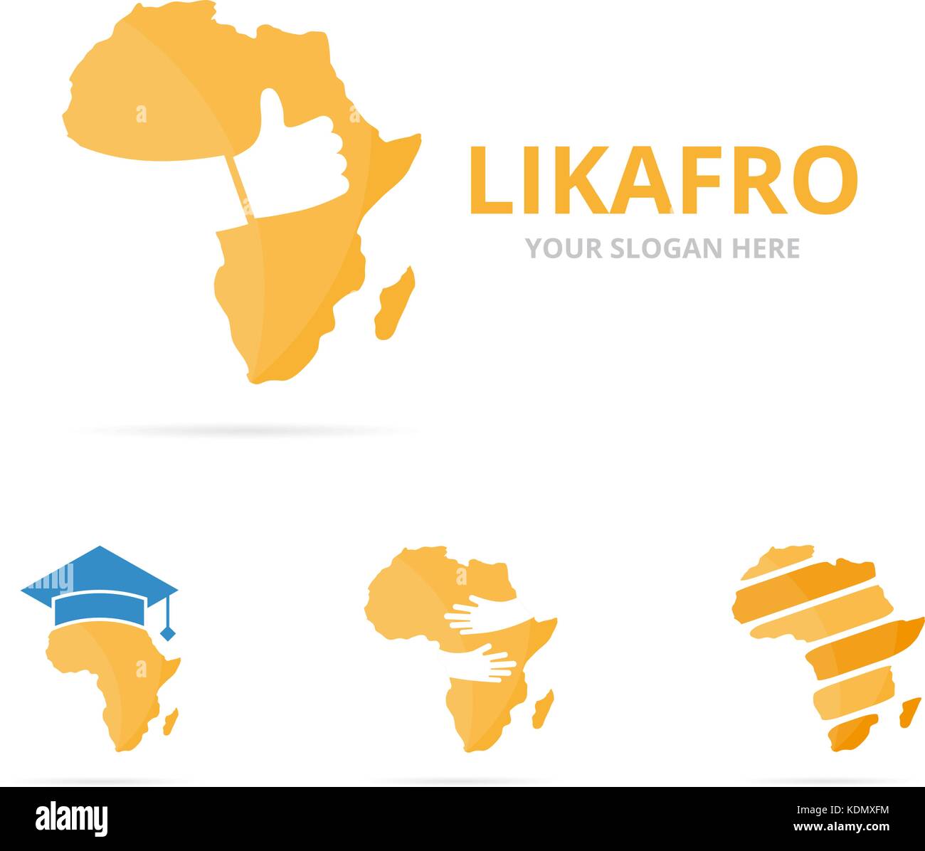 Set of africa logo combination. Safari and best symbol or icon. Unique ...