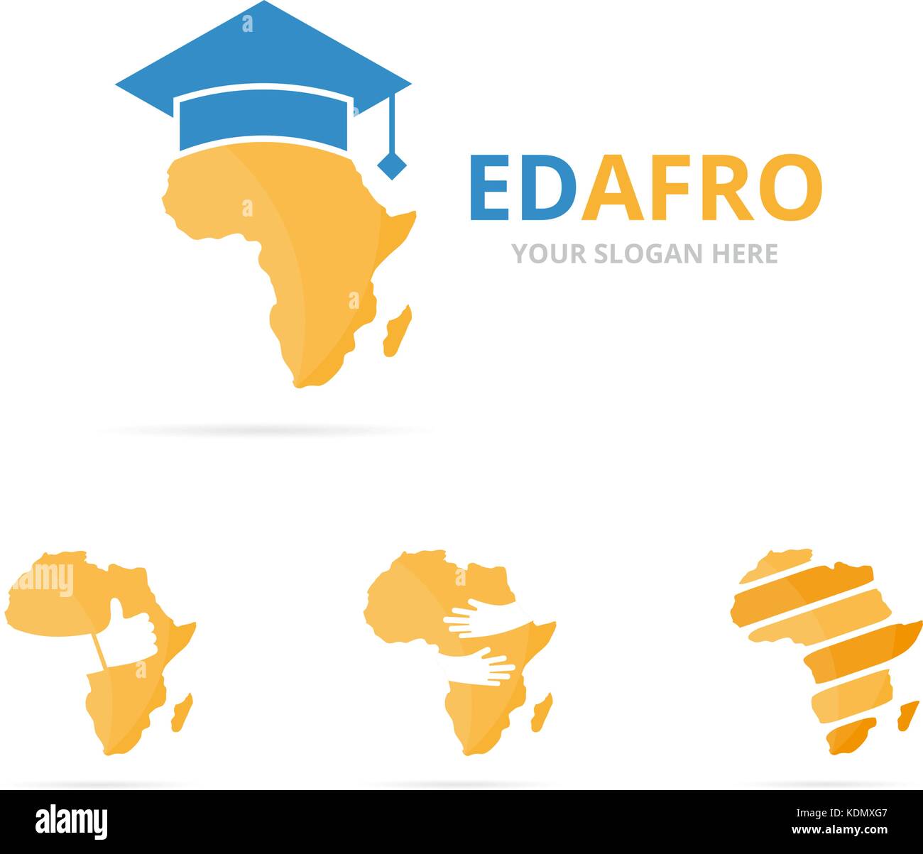 Set of africa logo combination. Safari and study symbol or icon. Unique ...