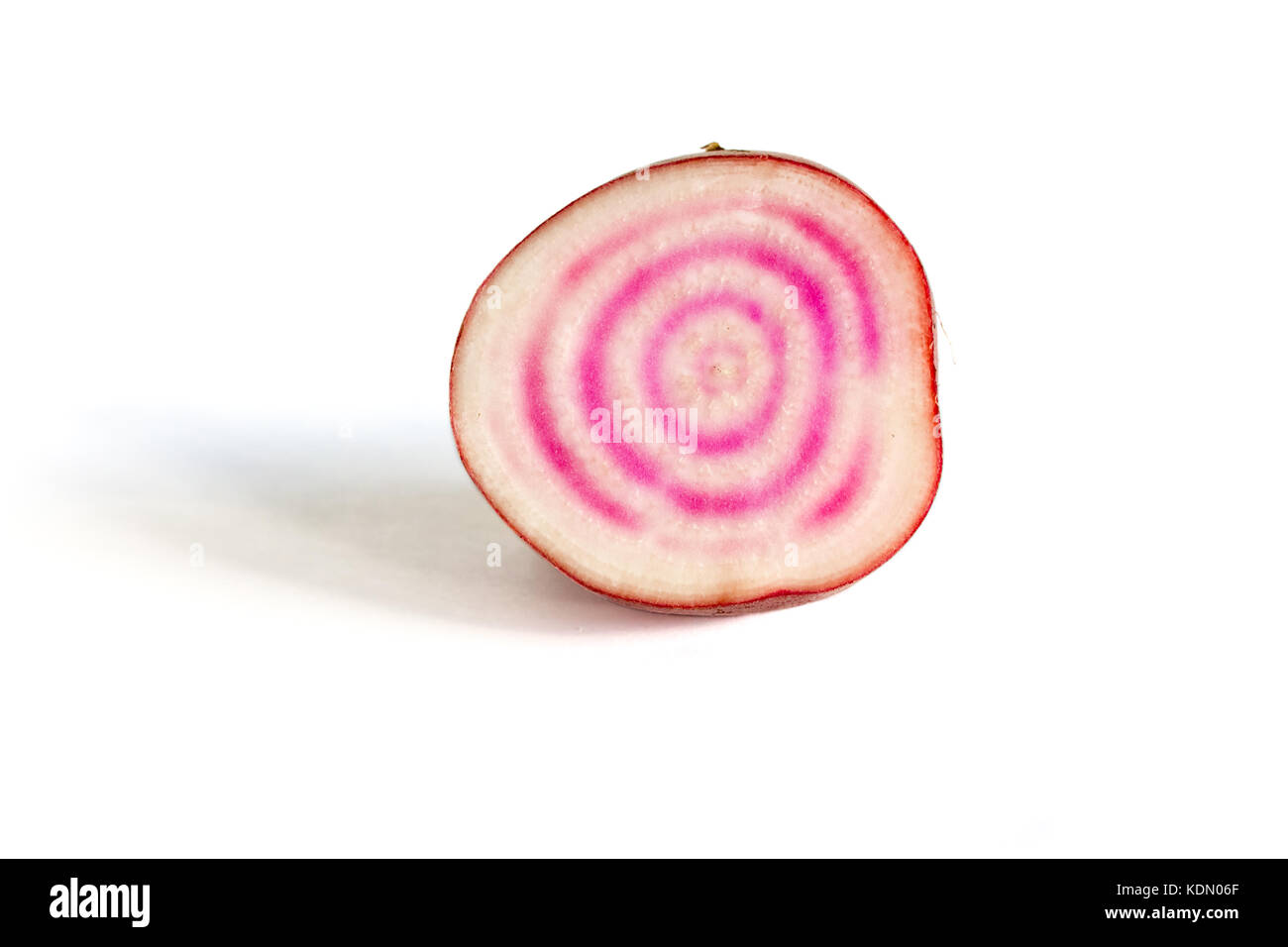 Closeup of a Chioggio beet cut open Stock Photo - Alamy